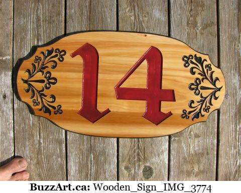 Wooden engraved carved outdoor signs for cottage, home and business ...