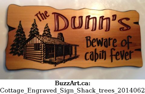 Wood engraved carved cottage signs and home addresses signs - 2014 ...