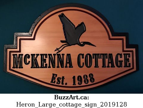 Large Size Cottage Signs - Buzz Art