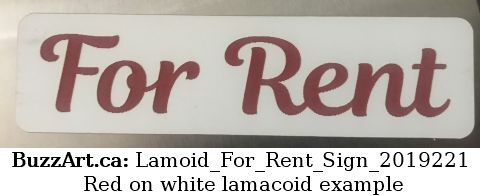 Plastic Lamacoid signs labels engraved with a laser - Buzz Art