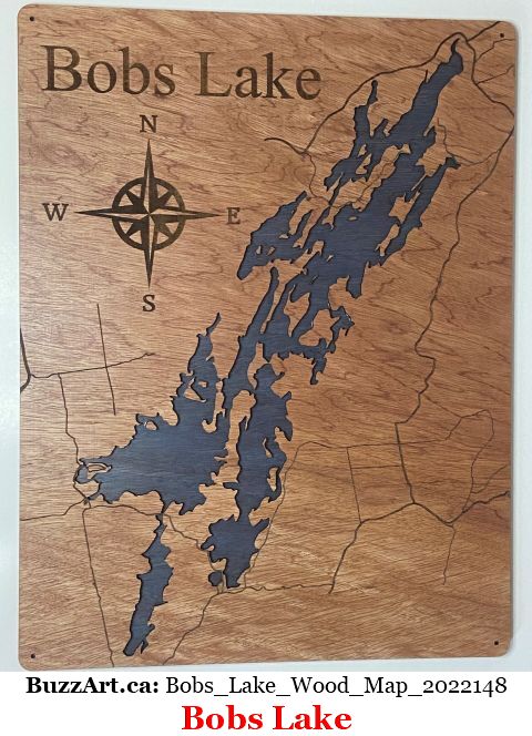 Custom Wooden Lake and City Maps - Buzz Art