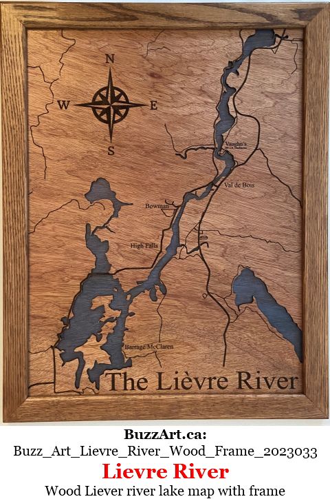 Custom Wooden Lake and City Maps - Buzz Art