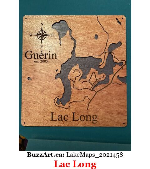 Custom Wooden Lake and City Maps - Buzz Art