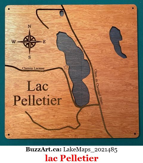 Custom Wooden Lake and City Maps - Buzz Art