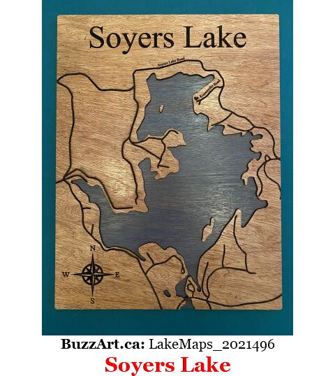 Custom Wooden Lake and City Maps - Buzz Art
