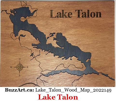 Custom Wooden Lake and City Maps - Buzz Art
