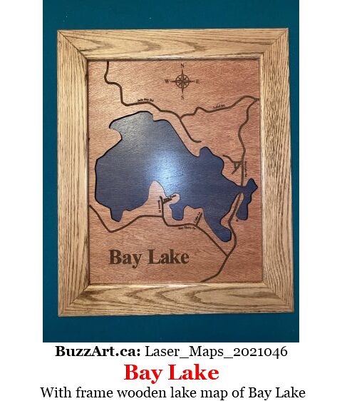 Custom Wooden Lake and City Maps - Buzz Art