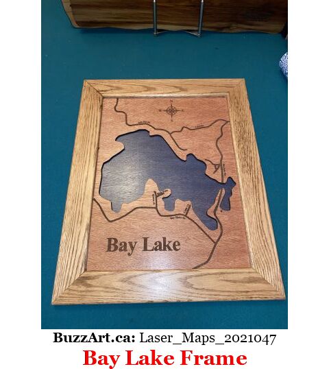 Custom Wooden Lake and City Maps - Buzz Art