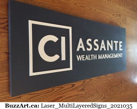 Laser Multi layered signs - Buzz Art