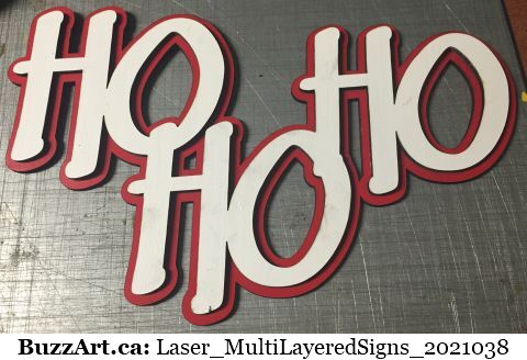 Laser Multi layered signs - Buzz Art