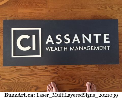 Laser Multi layered signs - Buzz Art
