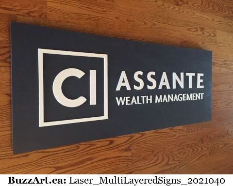 Laser Multi layered signs - Buzz Art