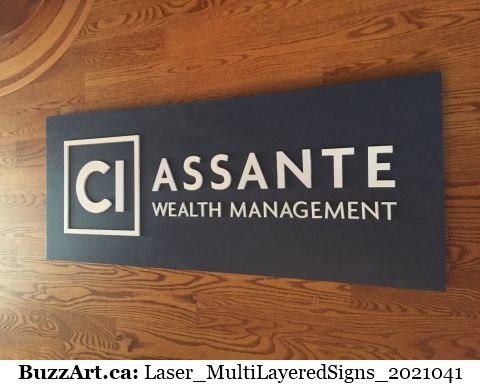 Laser Multi layered signs - Buzz Art