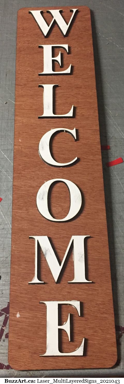 Laser Multi layered signs - Buzz Art