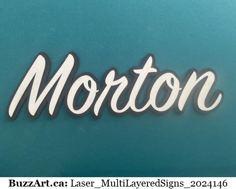 Laser Multi layered signs - Buzz Art