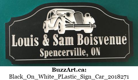 Custom UV stabalized plastic outdoor signs - Buzz Art