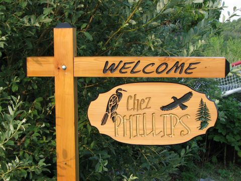 BuzzArt - Canada's custom engraved cottage sign and house address ...